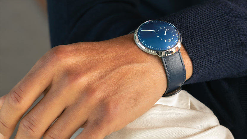 Buy the Ressence TYPE 8 Cobalt Blue | Minimal Design Watch