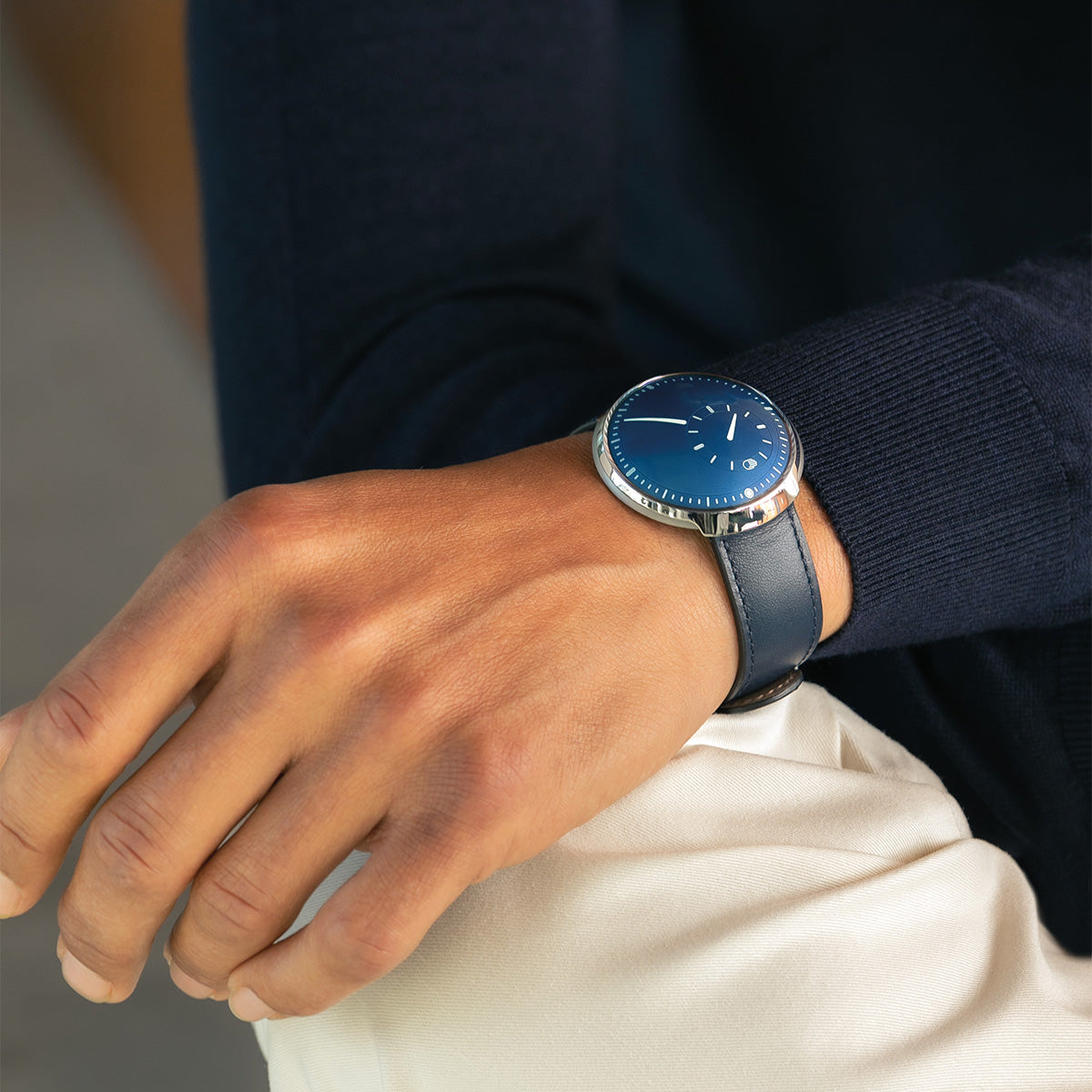 Buy the Ressence TYPE 8 Cobalt Blue | Minimal Design Watch